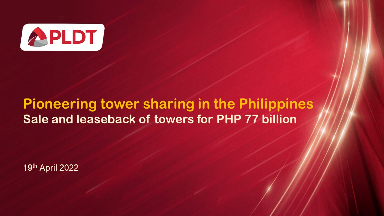 PLDT — Leading and inspiring Filipinos to create a better tomorrow